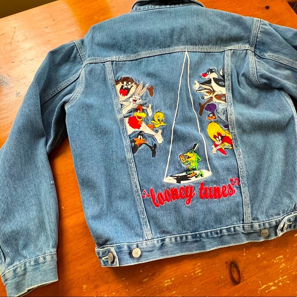 Warner Bros. | Jackets & Coats | Vintage Looney Toons Warner Bro Denim ...